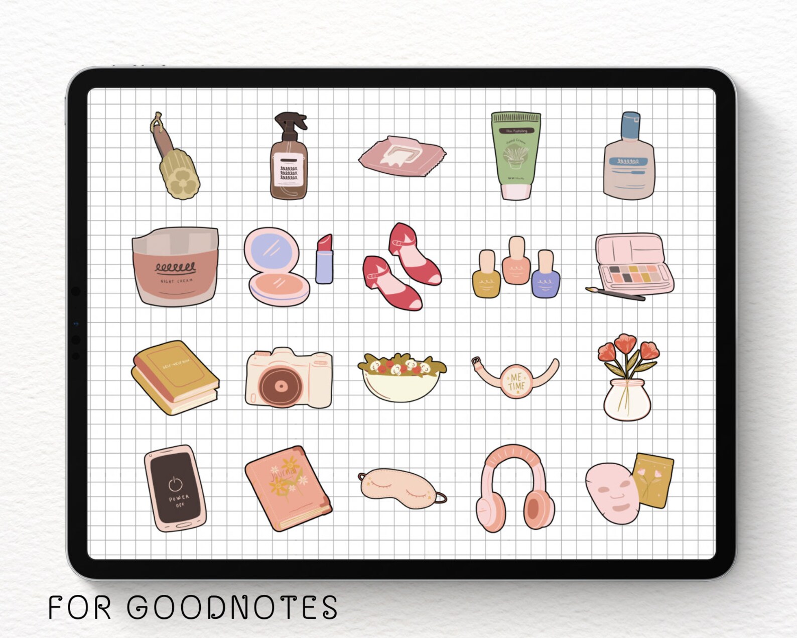 Self Care and Skincare Goodnotes Stickers | Self Care and Skincare ...