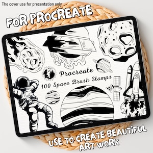 100 Space Brush Stamps | Procreate Space Brush Stamps | Space Procreate Stamps | Procreate Space ...