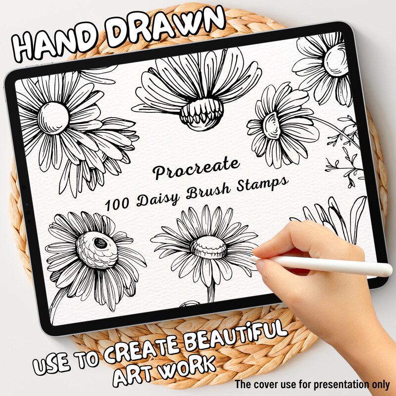 Daisy Digital Stamp - Etsy