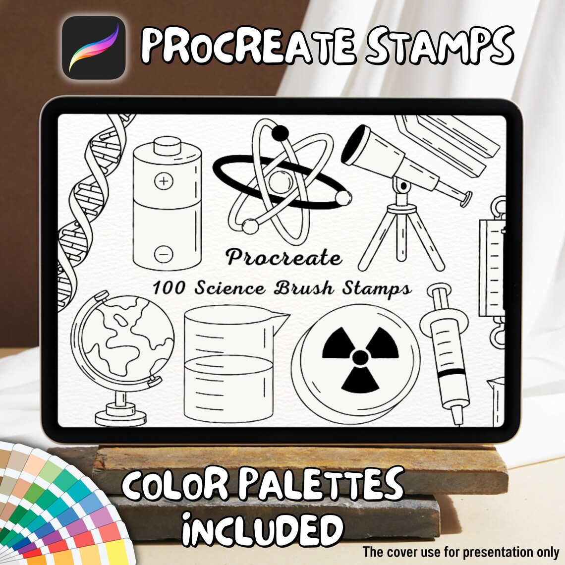 100 Science Brush Stamps Procreate Science Brush Stamps Science ...