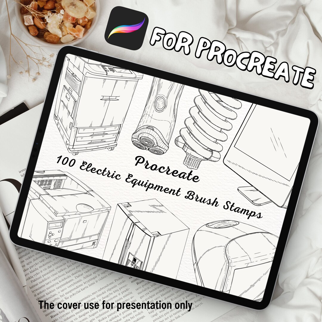 Electric Equipment Stamps for Procreate, Digital Electronic Device ...
