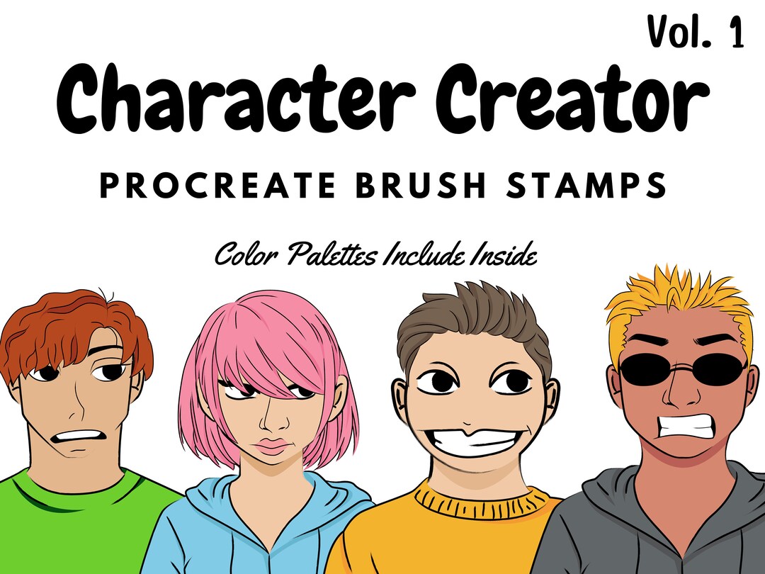 Character Creator Brush Stamps | Procreate Character Creator Brush ...