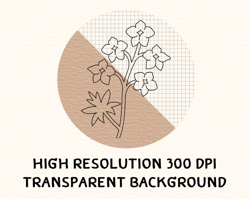 Doodle Flower Vector Clipart Bundle | Doodle Flower Vector Clipart ...