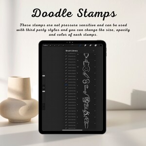 100 Doodle Brush Stamps | Procreate Doodle Brush Stamps | Doodle ...