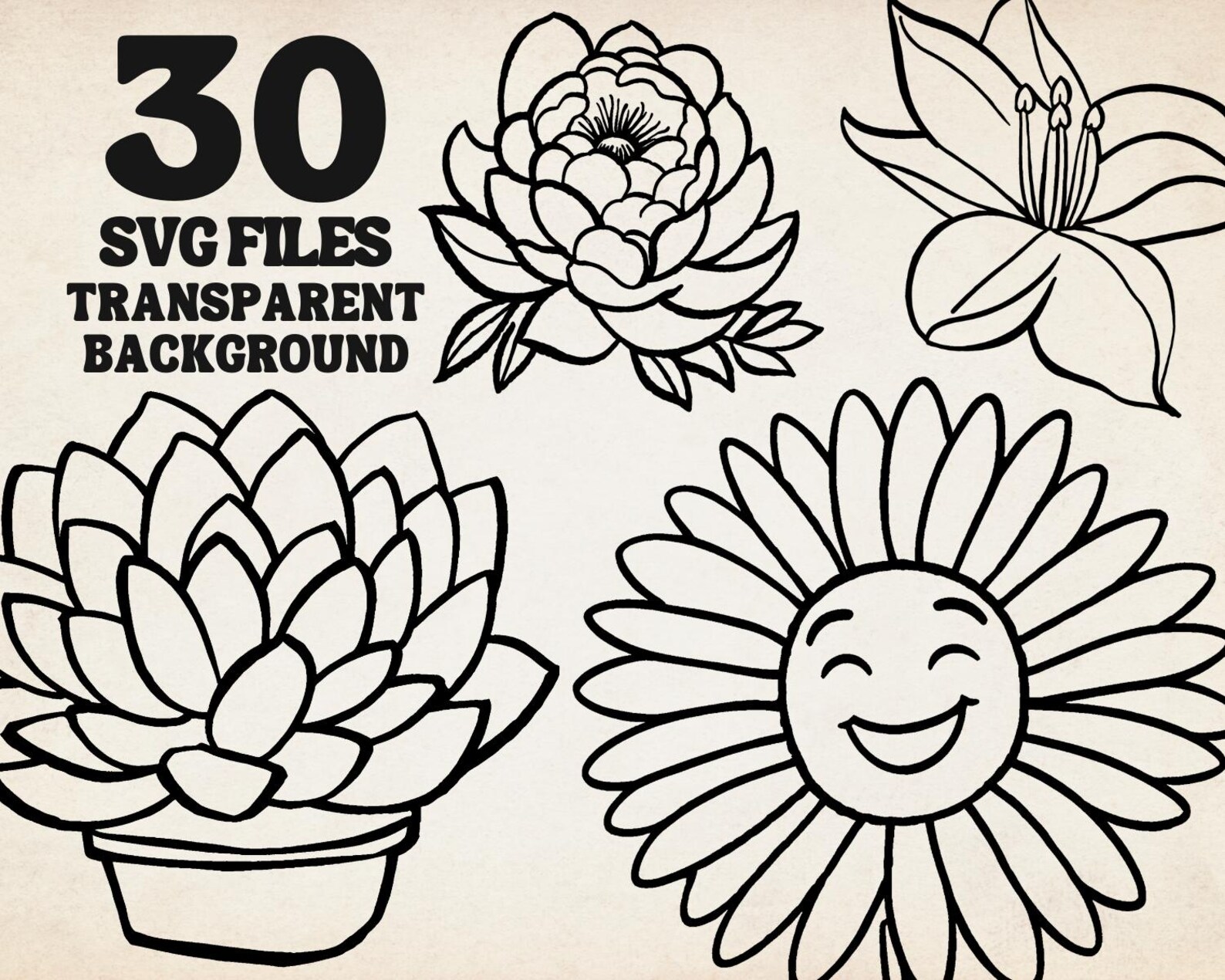 Plants and Flowers Svg Bundle, Plants Svg, Flowers Svg, Plants Vector ...