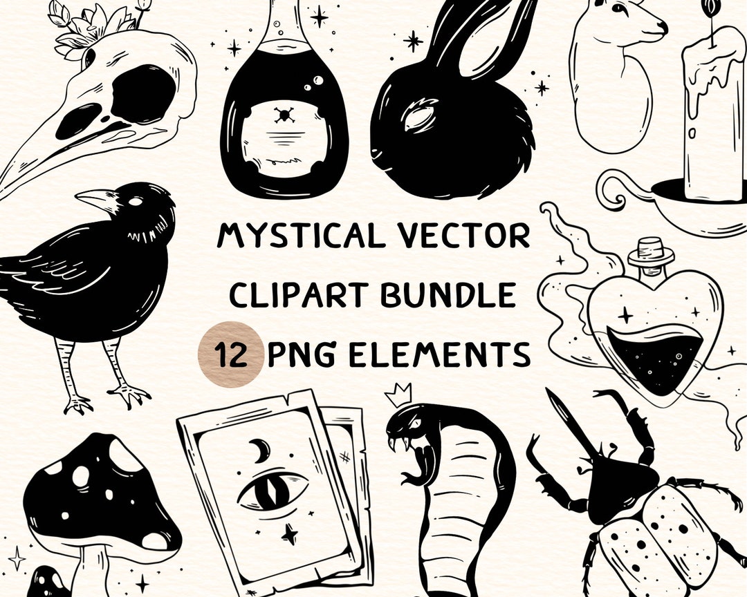 Mystical Vector Clipart Bundle | Mystical Vector Clipart | Mystical ...