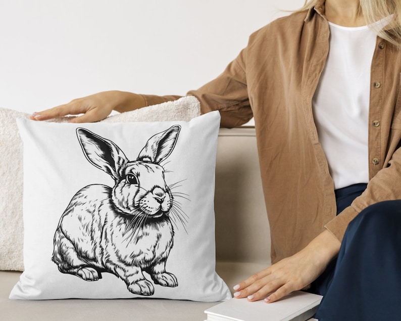 Rabbit Clipart Bundle Rabbit Clipart Rabbit Png Rabbit Illustration ...