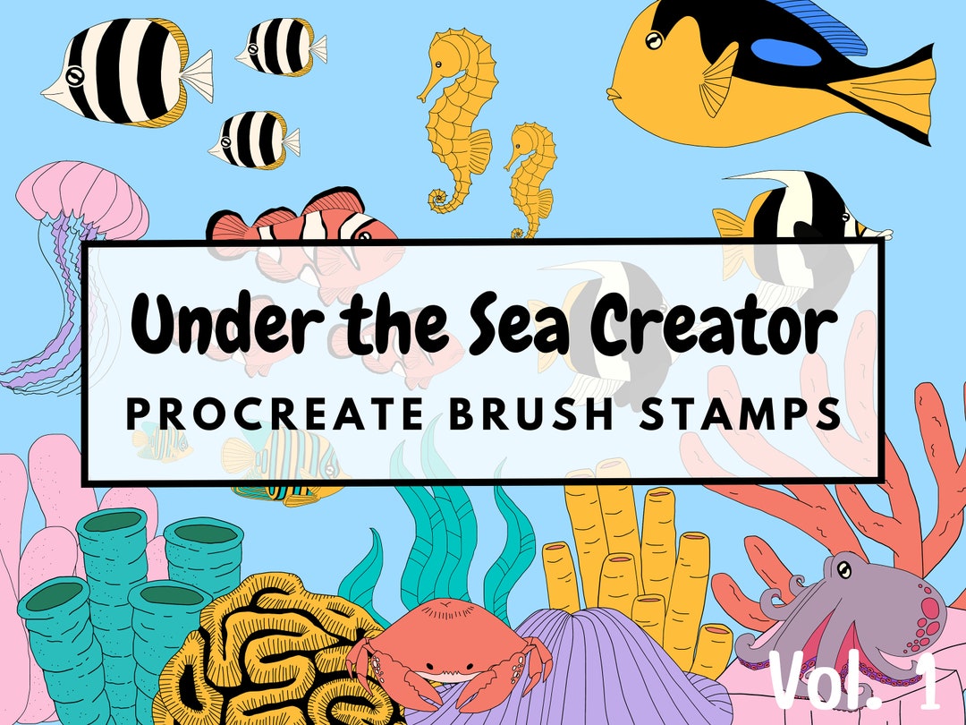 Under the Sea Creator Brush Stamps | Procreate Under the Sea Creator ...