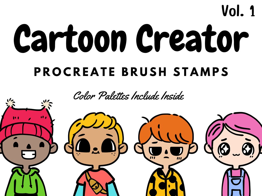 Cartoon Creator Brush Stamps | Procreate Cartoon Creator Brush Stamps ...