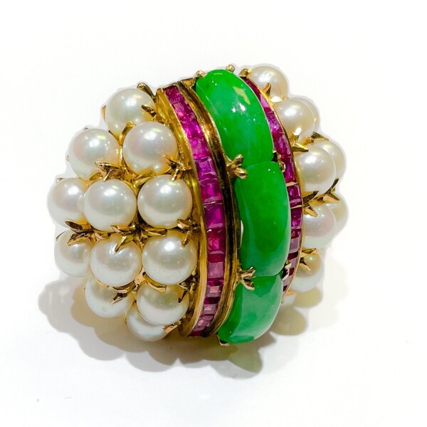 Ruby Jade Ring - Etsy