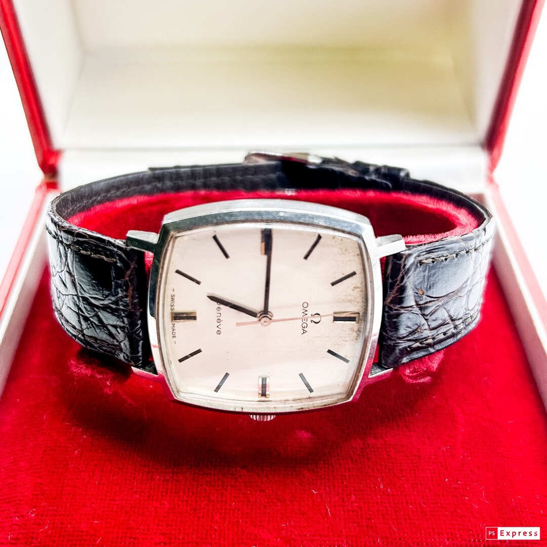 Vintage Omega Squareface Wind up Watch - Etsy