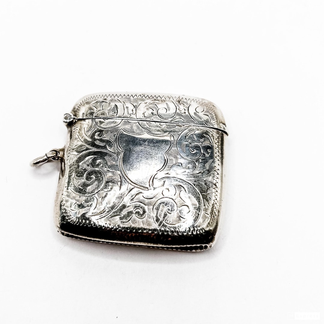 Estate Antique Sterling Silver Match Box - Etsy