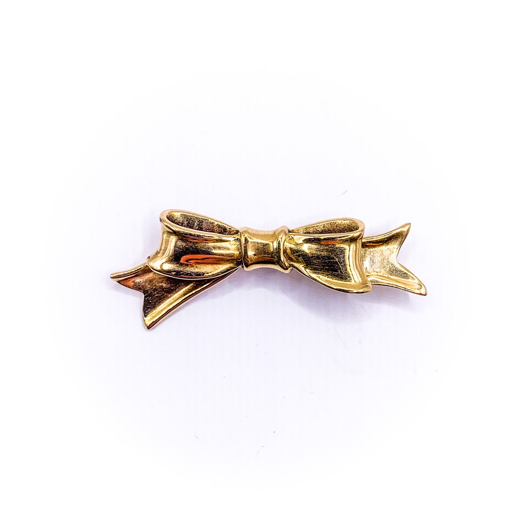 Angela Cummings 18k Yellow Gold Bow Pin Tiffany & Co 1984 - Etsy