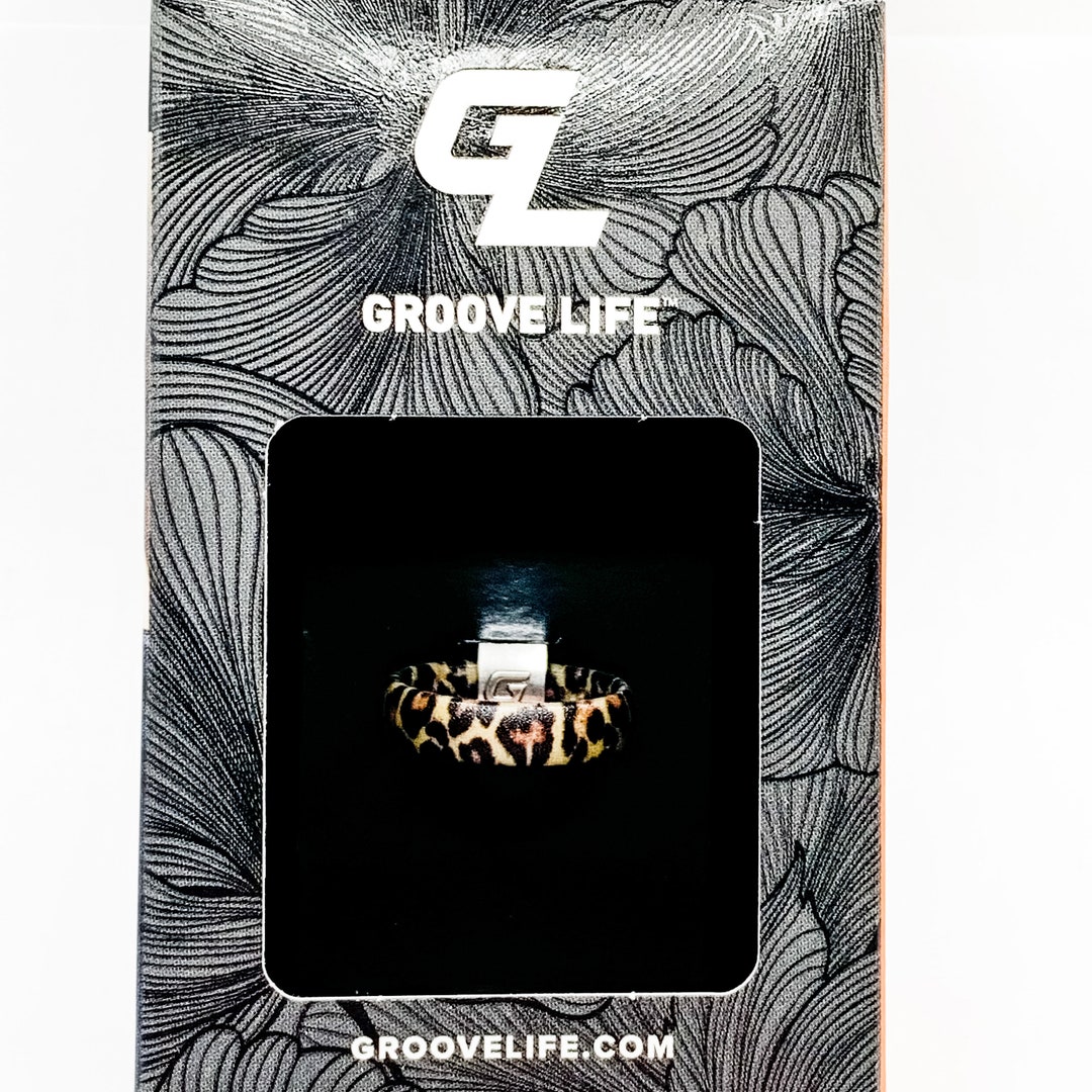 Groove Life Thin Aspire Leopard Silicone Ring Multiple Sizes New in Box ...