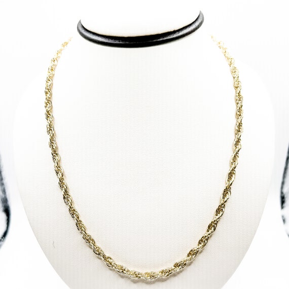 Estate Gold Vermeil Rope Necklace 20 Inch Etsy Australia