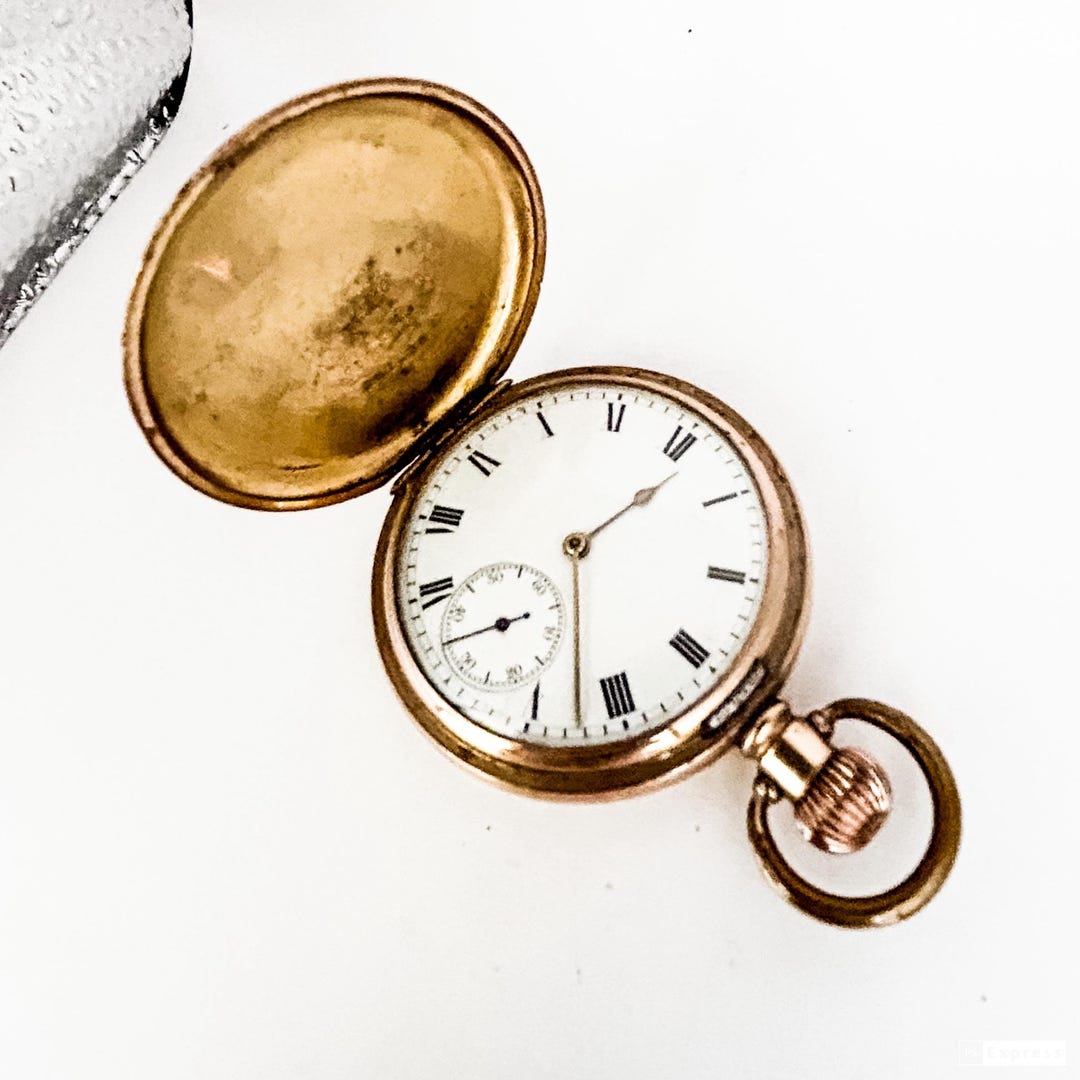Estate Waltham "american Traveler" Gold Filled Pocket Watch 50mm - Etsy