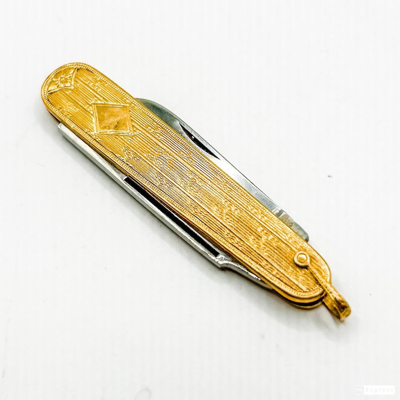 Estate 10k Solid Gold Pocket Knife 30's-40's Circa - Etsy
