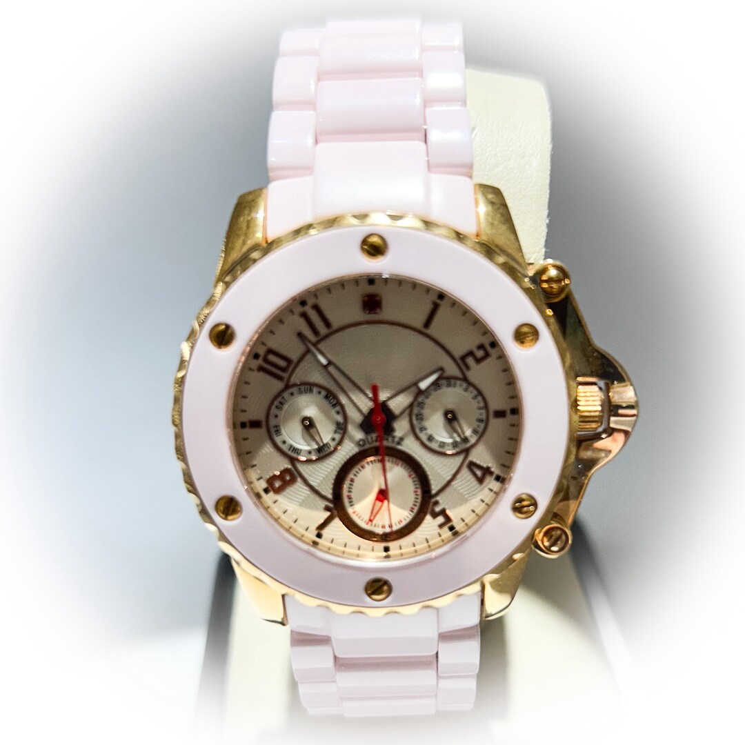 Estate Pink Ceramic Watch - Etsy
