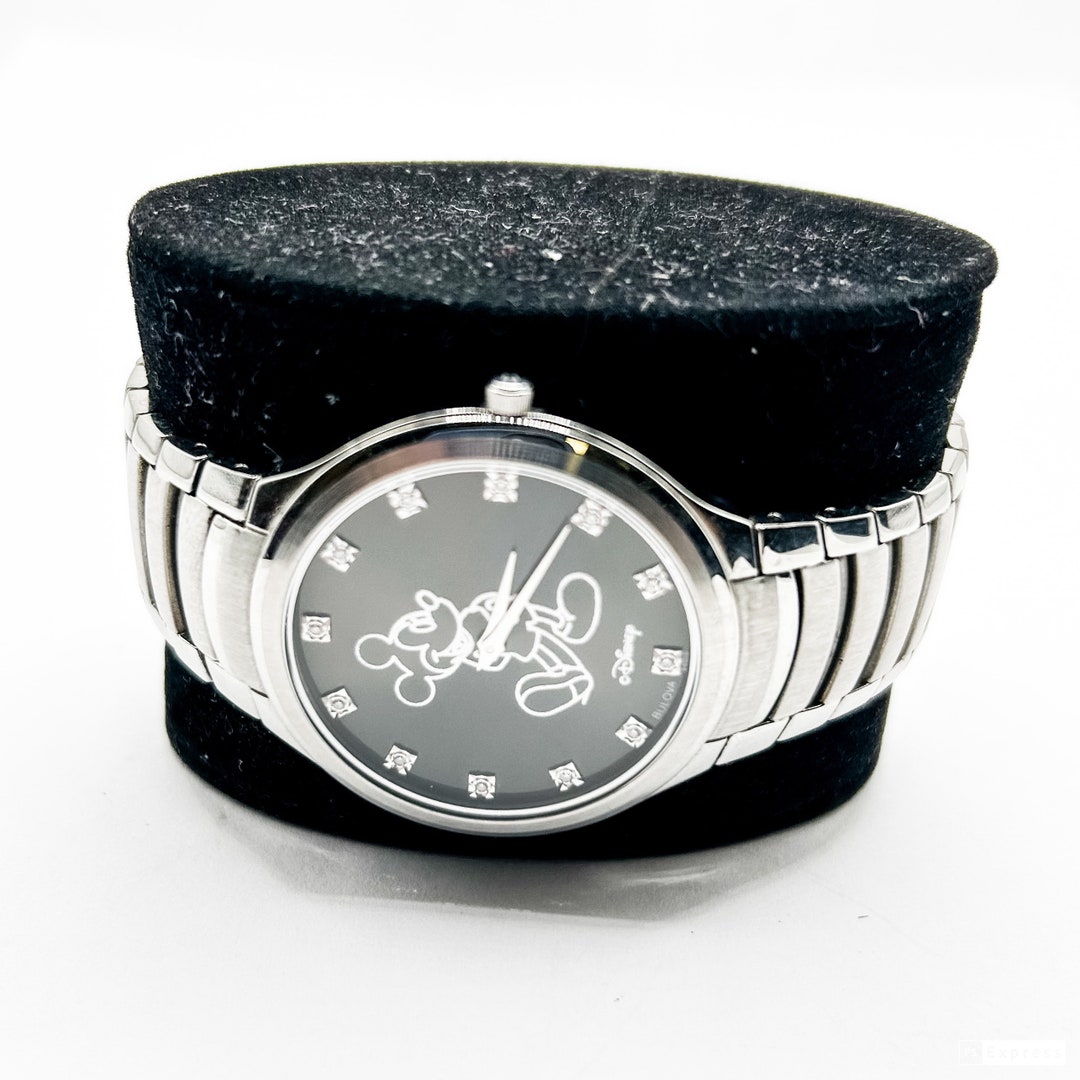 Estate Bulova Diamond Mickey Mouse Watch Unisex - Etsy