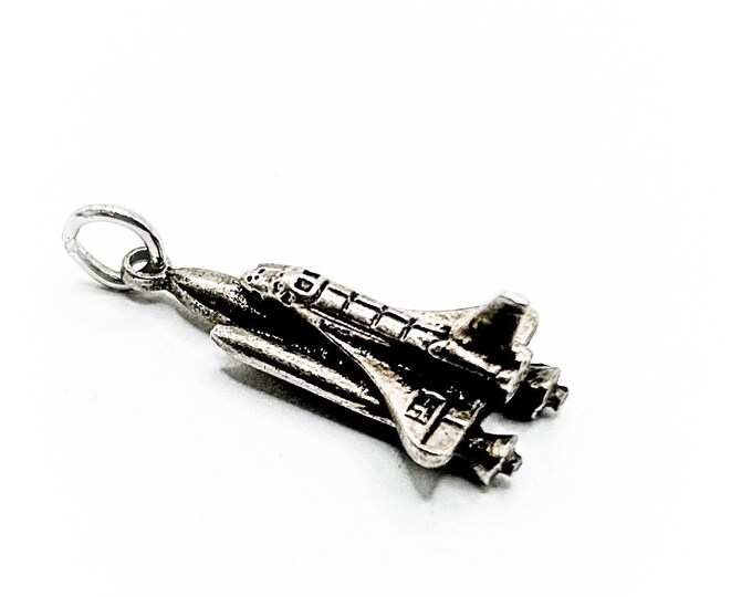 Sterling Silver Estate Space Shuttle Charm - Etsy