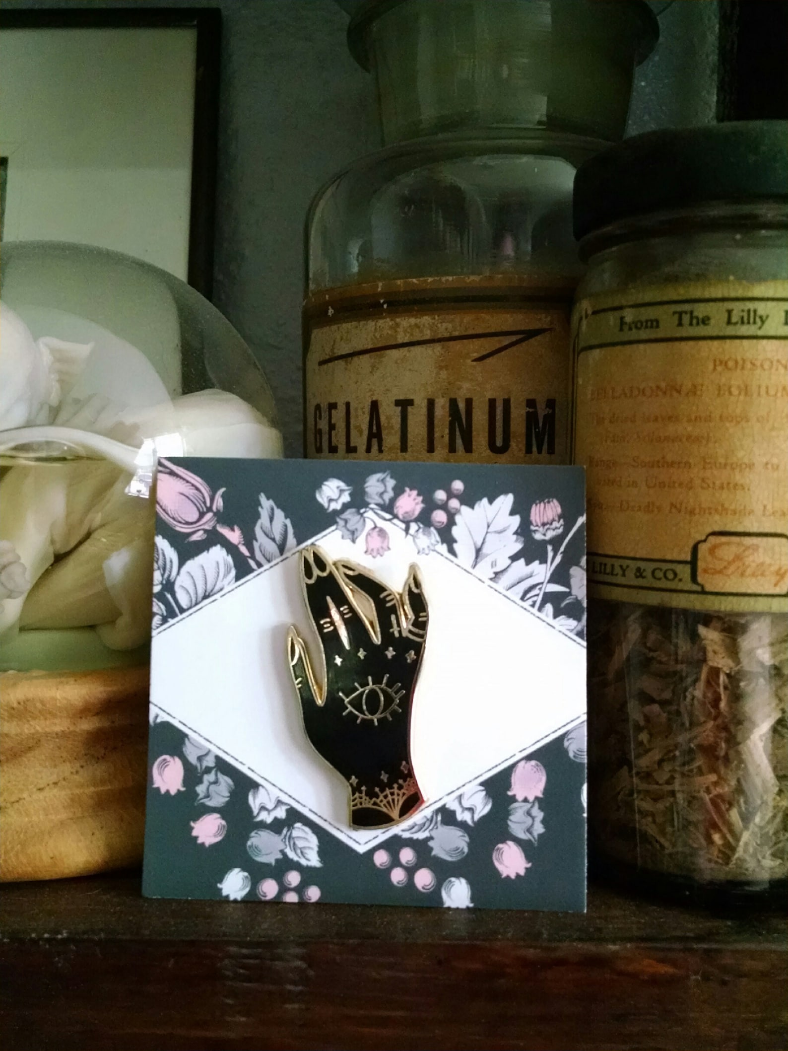 Evil Eye Enamel Pin | Gold Plated Push Back Pin | Malevolent Witch Hex ...