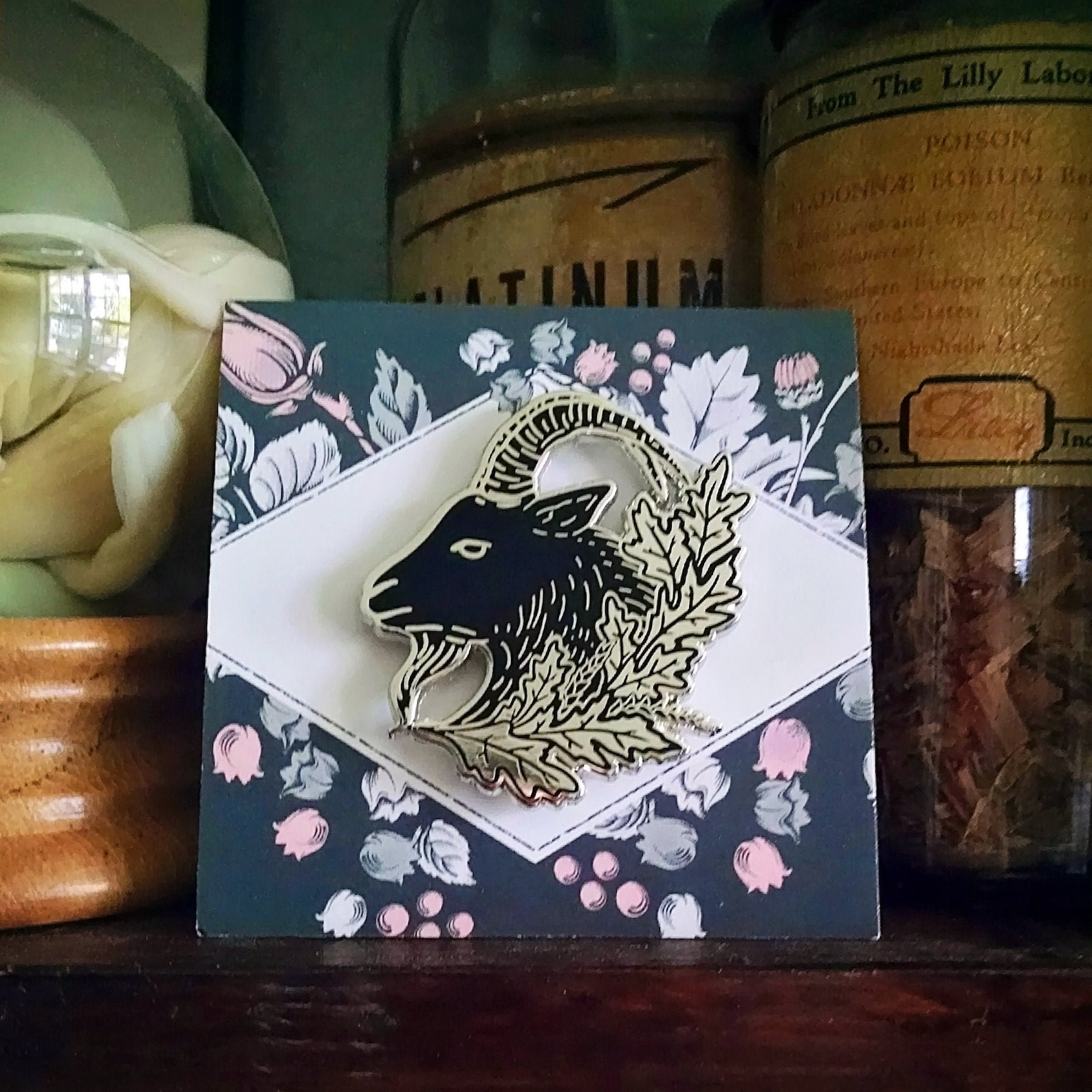 Black Phillip Enamel Pin Autumnal Goat Wouldst Thou Like - Etsy