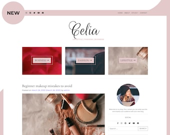 Summer Rose Responsive Wordpress Theme for Bloggers - Wordpress Blog ...