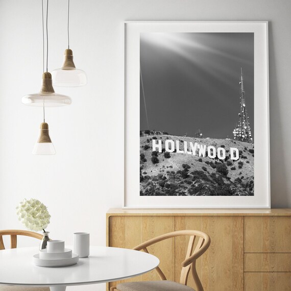 Hollywood Sign Photo Hollywood Wall Art Los Angeles - Etsy
