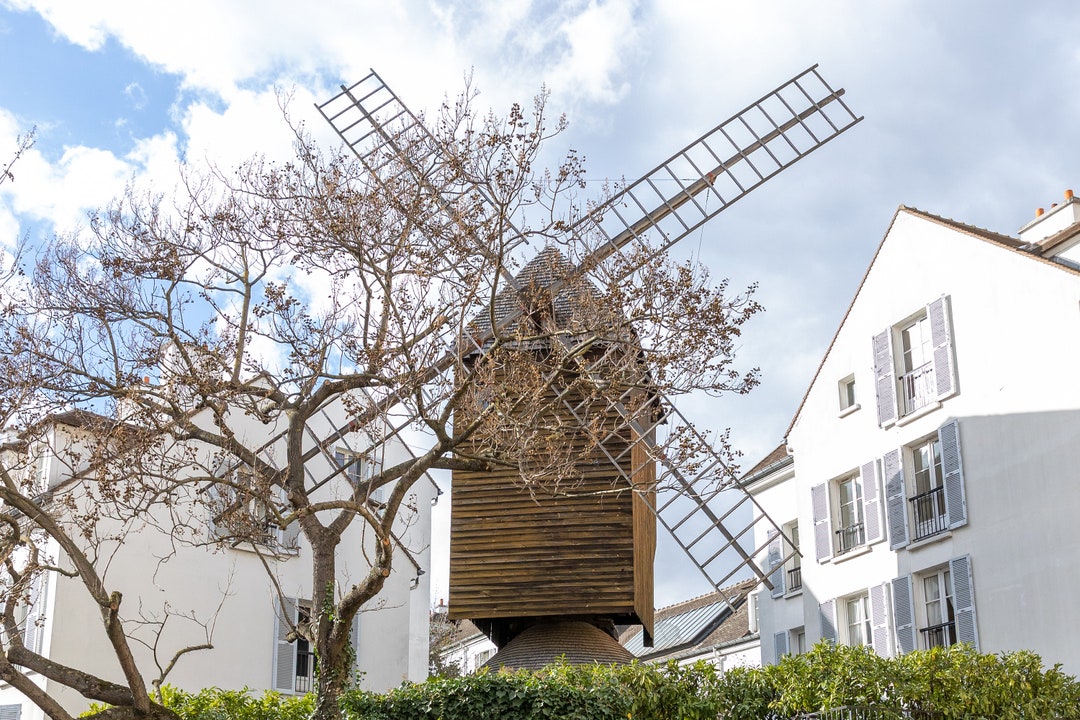 Paris Photography, Montmartre Photo, Windmill Print, Paris Home Decor, Paris Wall Art, Travel ...