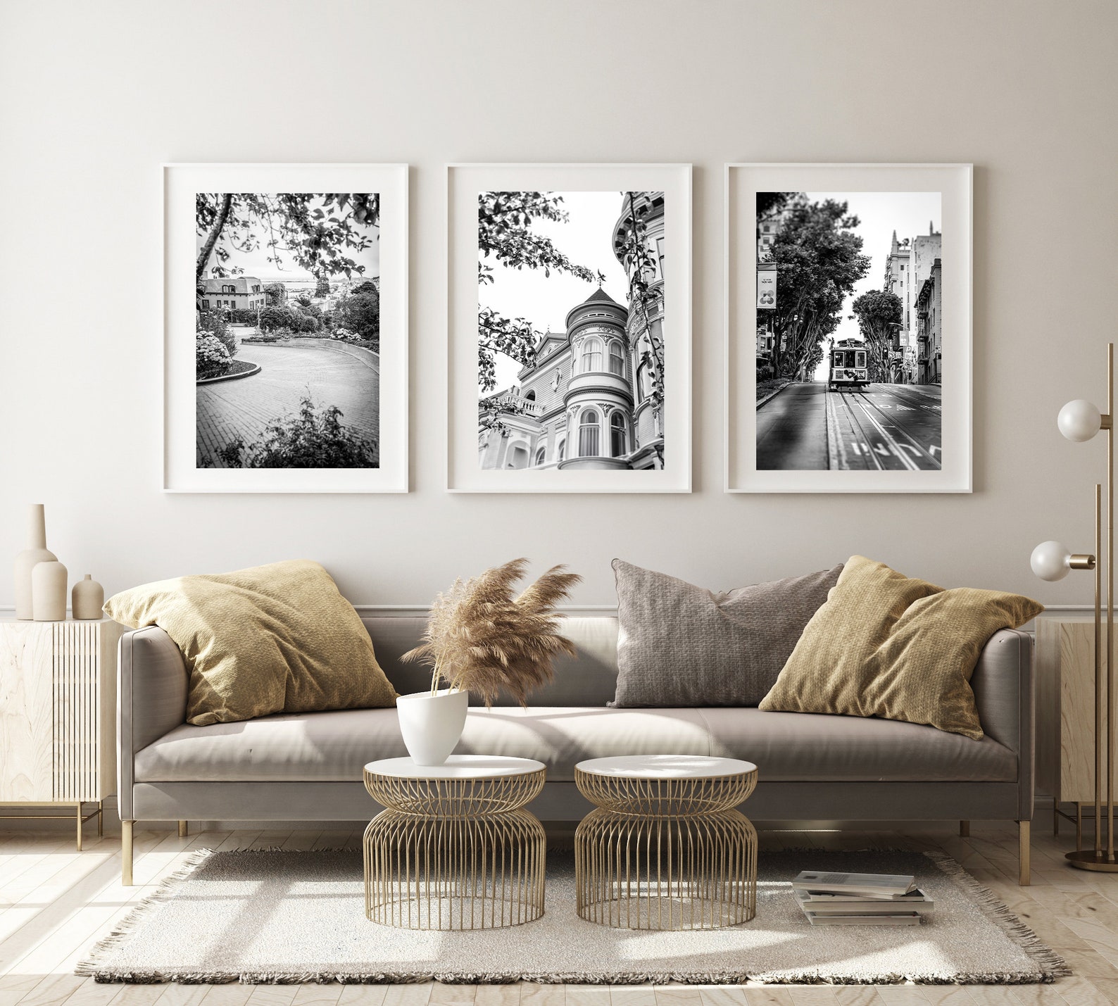 San Francisco Photography Gallery Wall, Fine Art San Fran, Set of Three ...