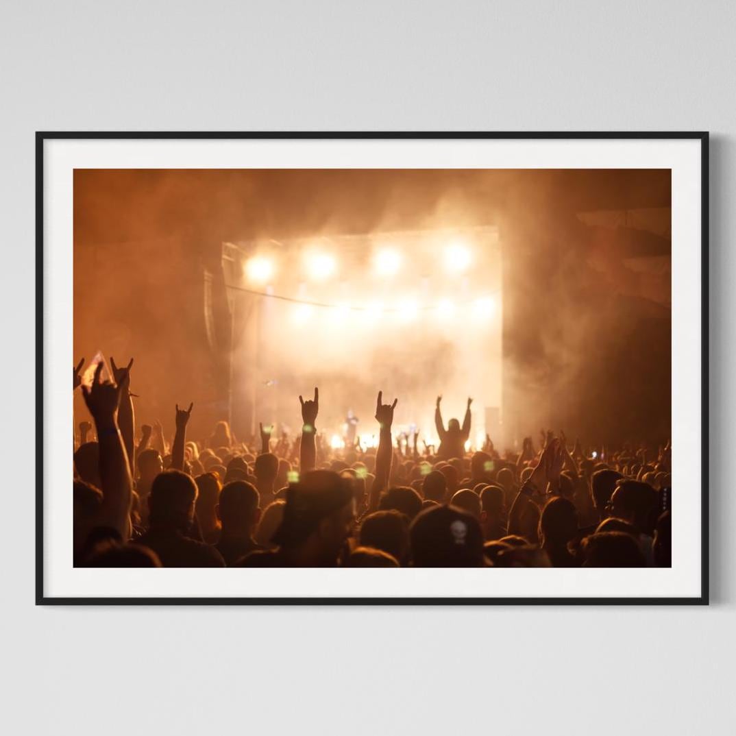 Fine Art Lifestyle Photography, Concert Print, Party Wall Decor, Crowd ...