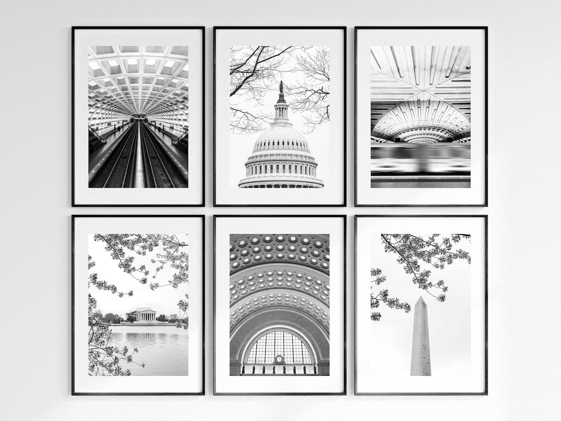 Washington DC Wall Art Set SALE 30% off Set of Six Prints - Etsy