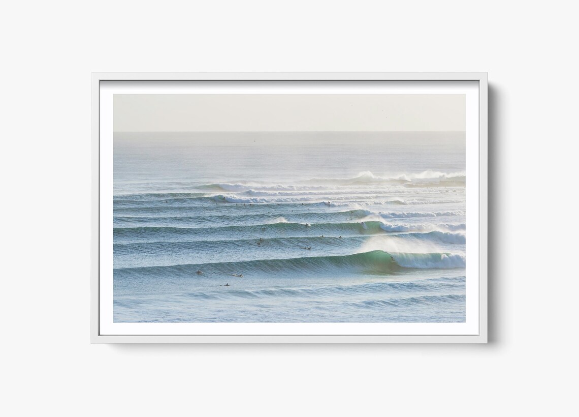 Fine Art Surf Photography Print, Coastal Wall Art, Blue Wave Ocean ...