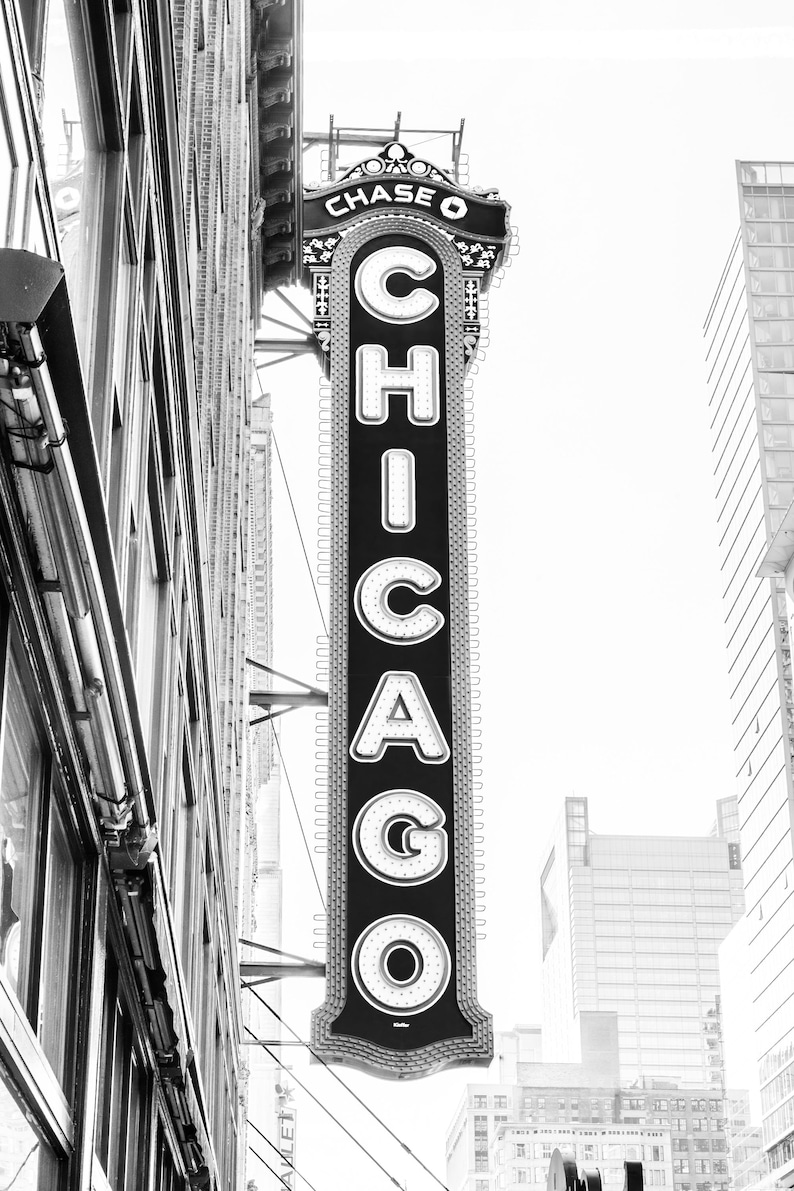 Chicago Photography Print Set: Black & White Landmark Gallery Wall Art ...