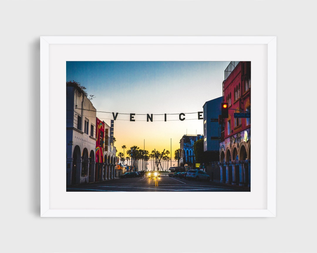 Venice California Photo, Venice Sign, Los Angeles City Print, Urban ...