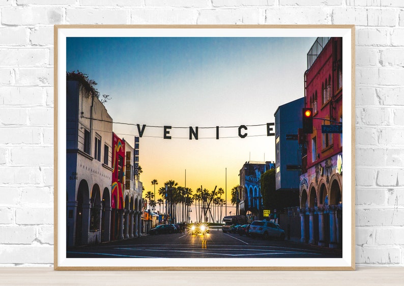 Venice California Photo, Venice Sign, Los Angeles City Print, Urban ...