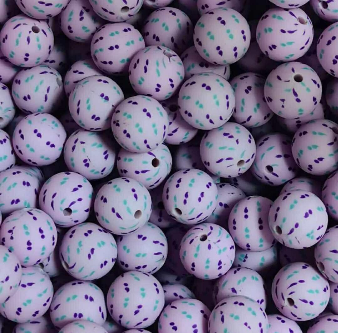 5 Pack Suicide Awareness Silicone Beads | 30mm Mental Health Focal ...