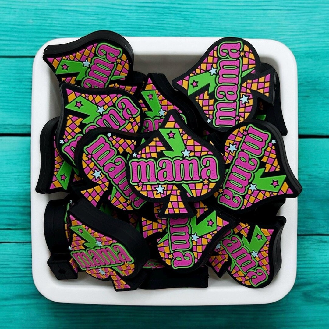 2 Pack Mama Focal Bead | Mama Bead | Mom Bead | Mother Focal Beads ...