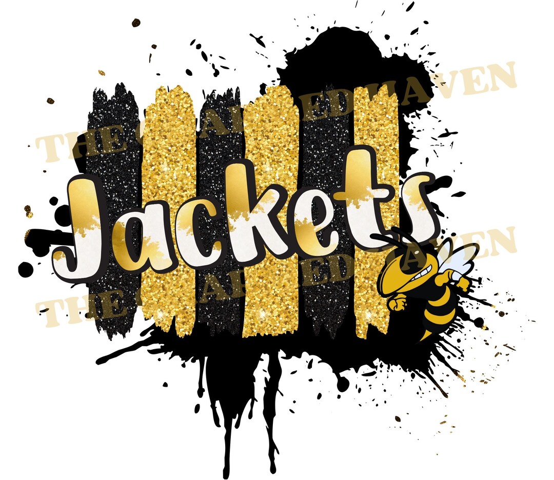 Yellow Jackets Digital Yellow Jackets Yellow Jackets SVG Yellow Jackets ...