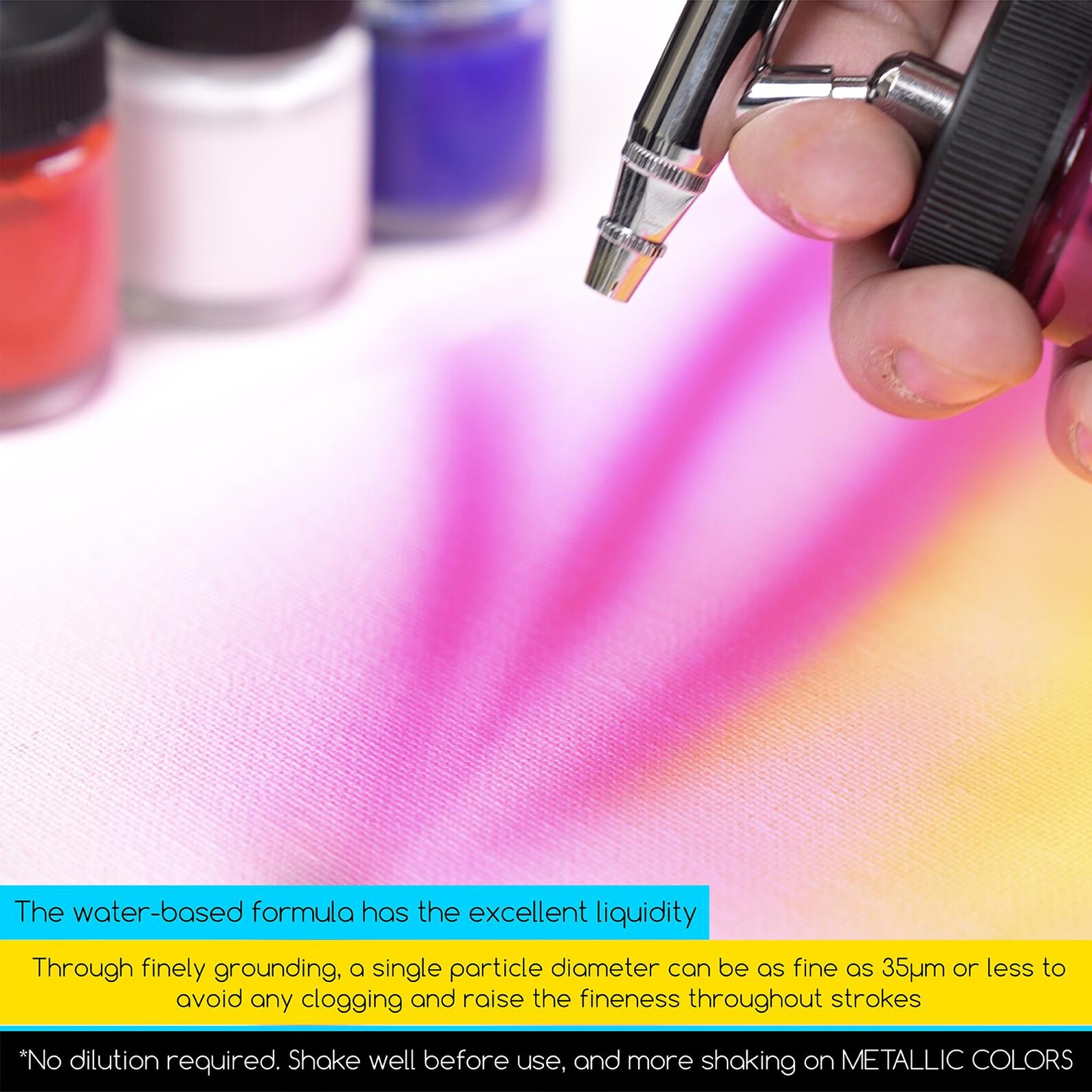 Meeden Acrylic Airbrush Paint for Model: 60 Colors X 30ml|1oz Air Brush ...