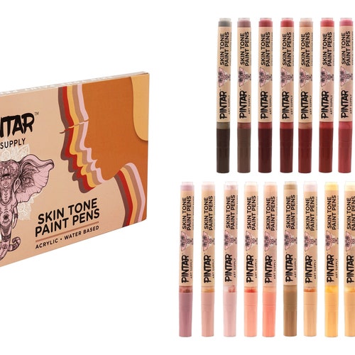 Pintar Skin Tone Color 20 Pack Paint Pens Acrylic Paint Pen - Etsy