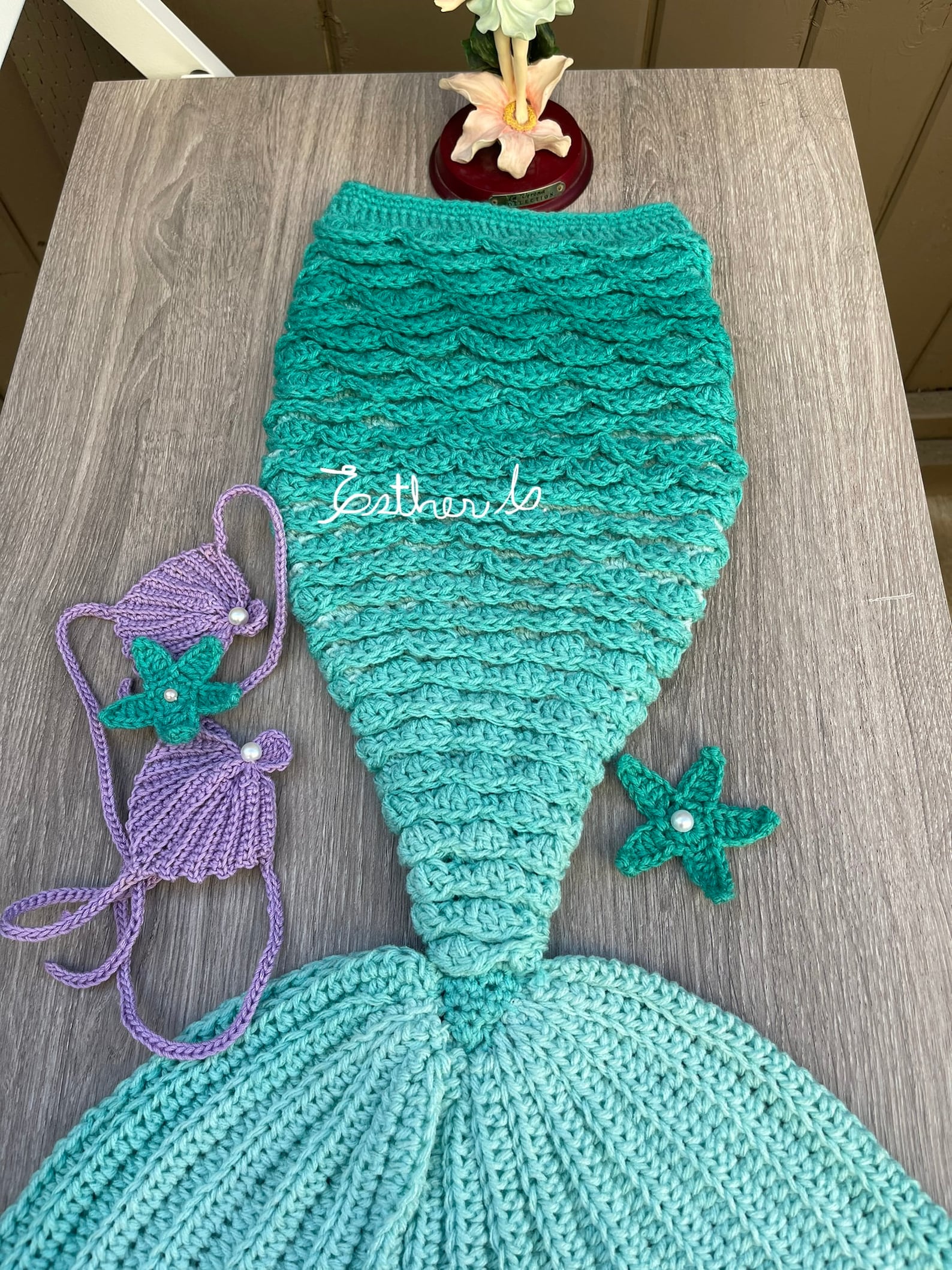 Crochet Mermaid Tail Pattern PDF Intermediate Level, 1-2 Years Mermaid ...