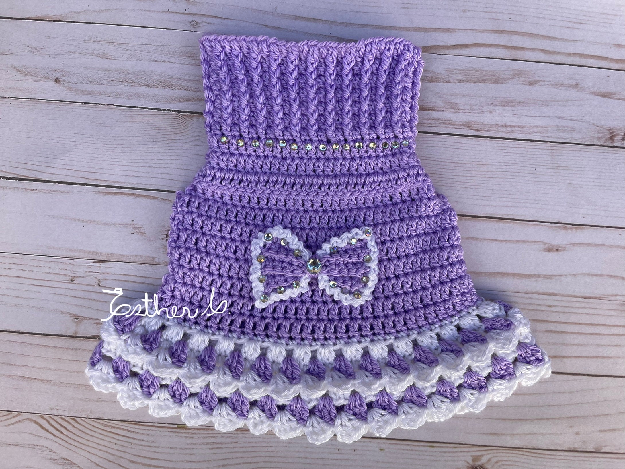 Dog Dress Pattern, Crochet Dog Dress Pattern Only PDF INSTANT DOWNLOAD ...