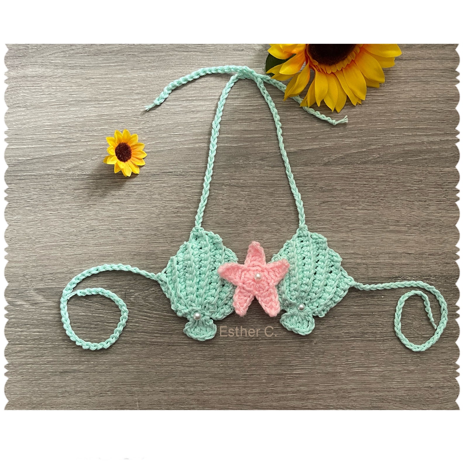 Crochet Mermaid Top PATTERN ONLY 1-5 Years PDF Instant Download - Etsy