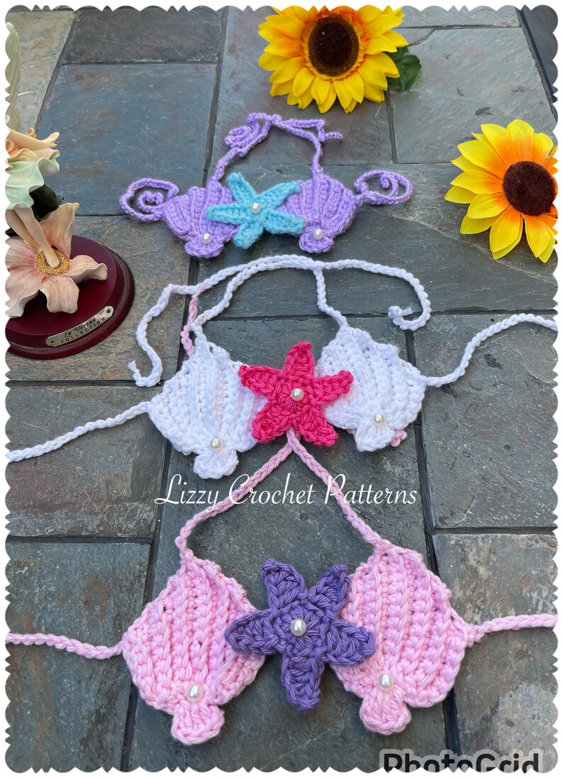 Crochet Mermaid Top PATTERN ONLY 1-5 Years PDF Instant Download - Etsy