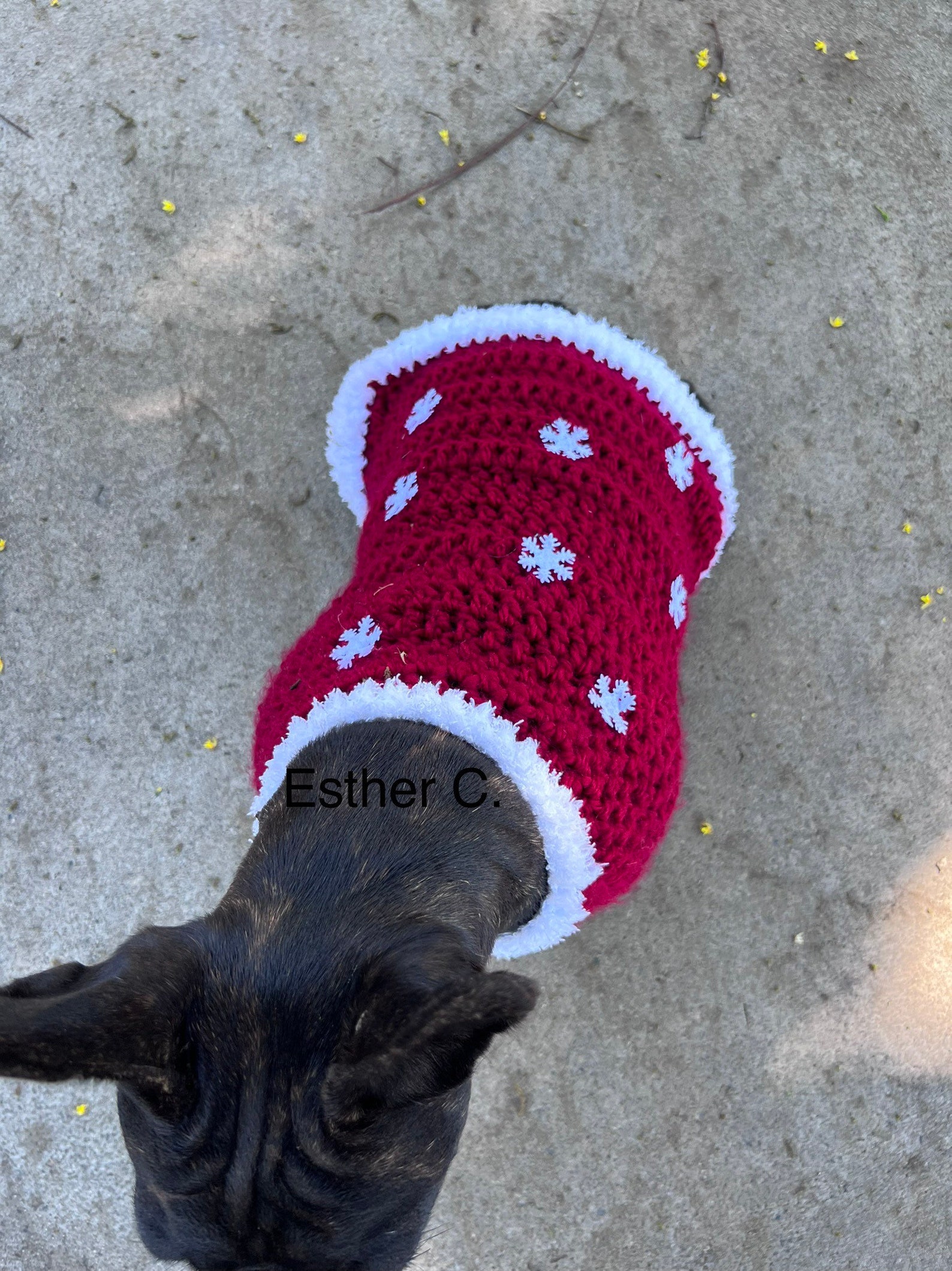 Crochet Christmas Dog Sweater PATTERN Only PDF - Etsy
