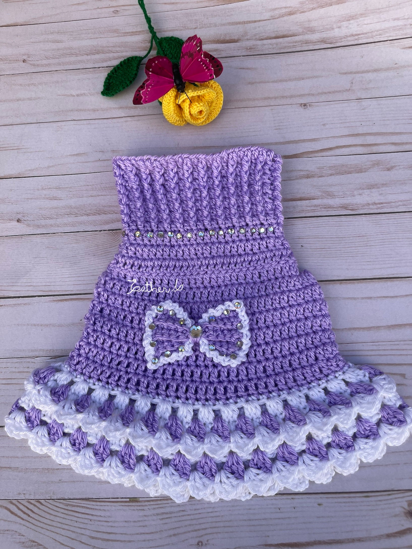 Dog Dress Pattern, Crochet Dog Dress Pattern Only PDF INSTANT DOWNLOAD ...