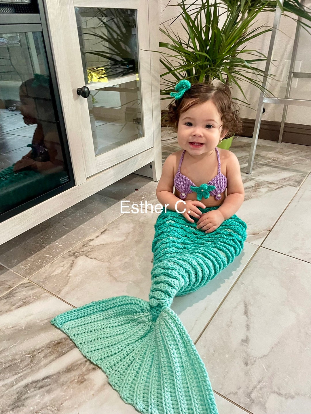 Crochet Mermaid Tail PATTERN ONLY Intermediate Level All Sizes Child to ...
