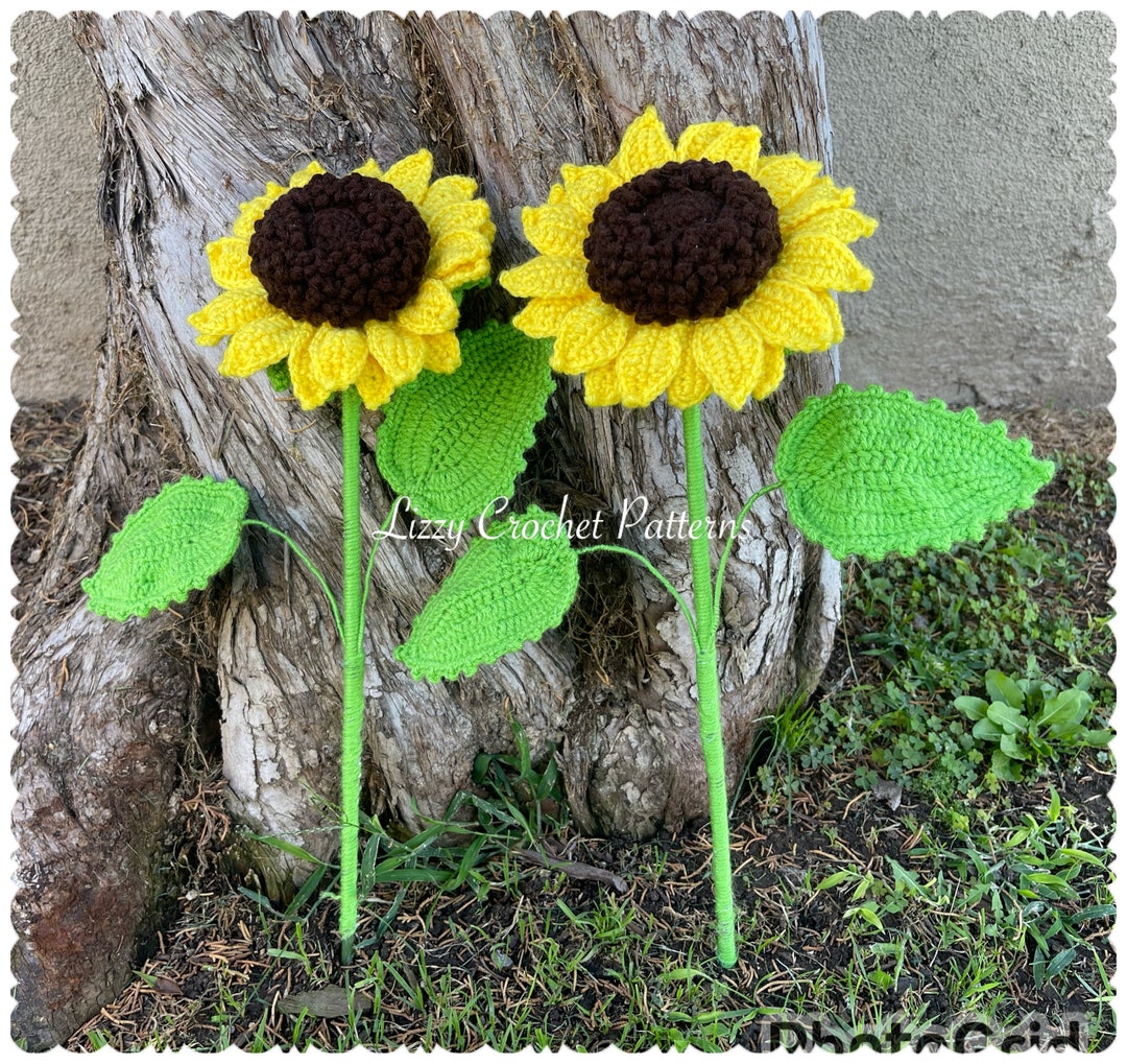 Crochet Sunflower PATTERN Only Instant Download PDF - Etsy