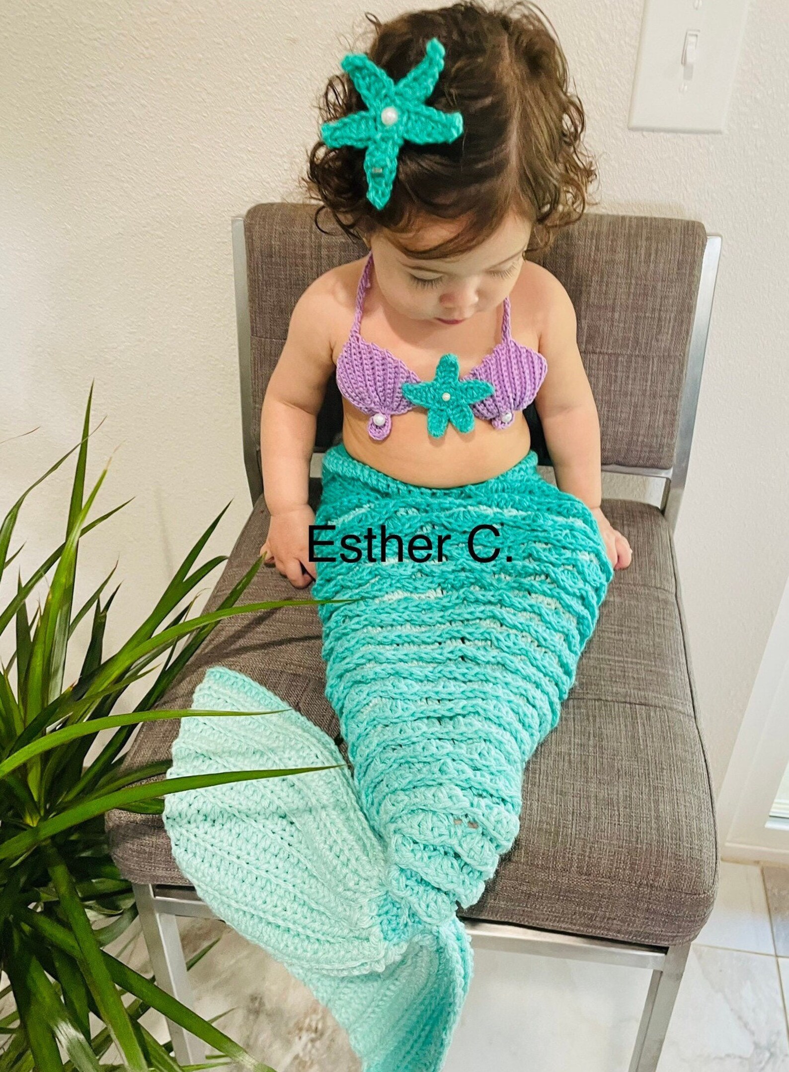 Crochet Mermaid Tail Pattern PDF Intermediate Level, 1-2 Years Mermaid ...